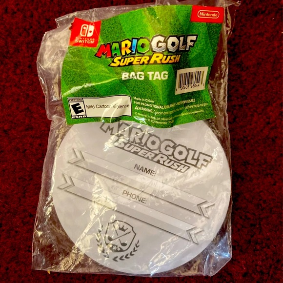 Nintendo | Other | Nintendo Switch Mario Golf Super Rush Bag Tag Sealed ...